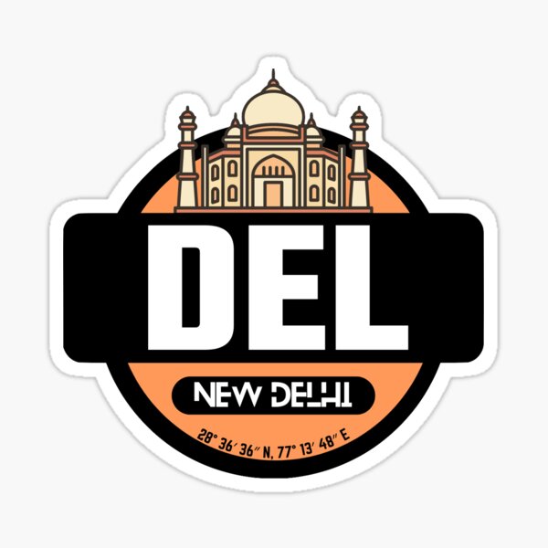 "Delhi City Iconic Taj Mahal" Sticker for Sale by LeddsoDello | Redbubble