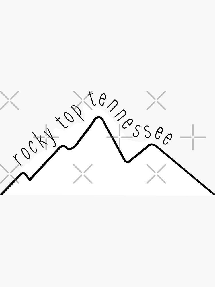 "Rocky Top" Sticker for Sale by katietruppo | Redbubble
