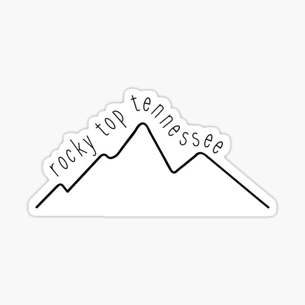 "Rocky Top" Sticker for Sale by katietruppo | Redbubble