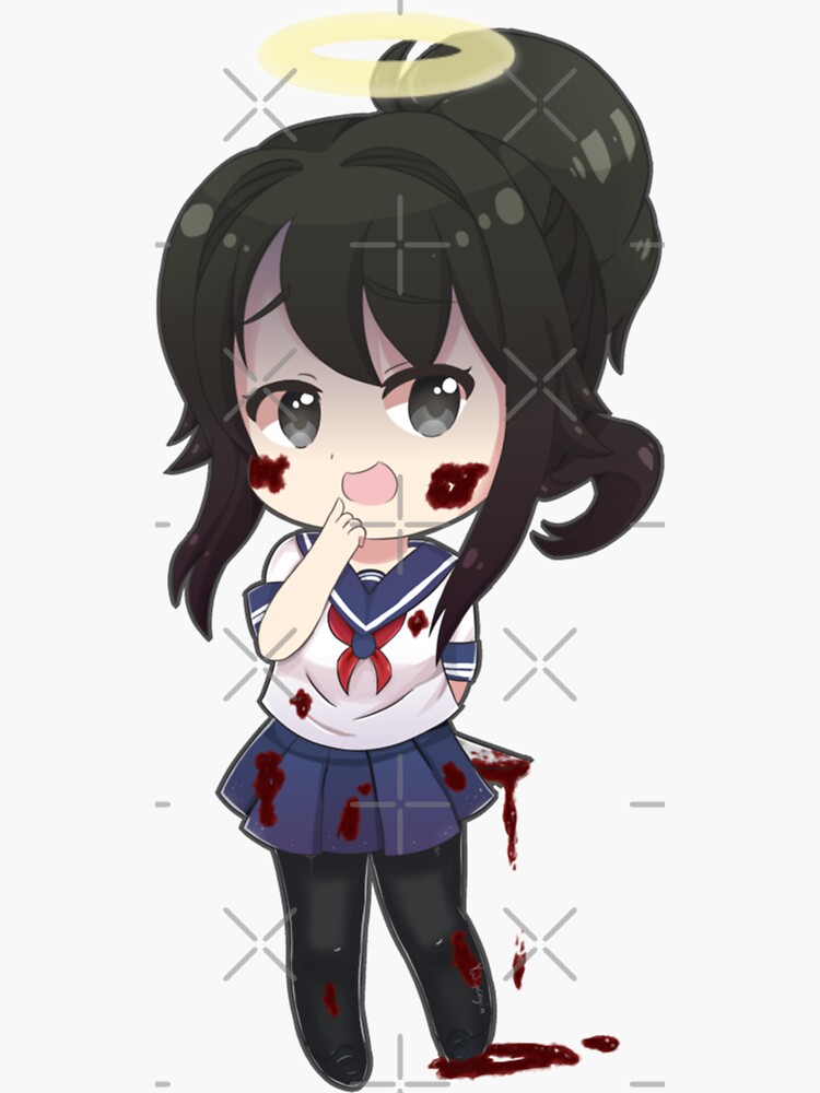 "Ayano Aishi " Sticker for Sale by e-z4k | Redbubble