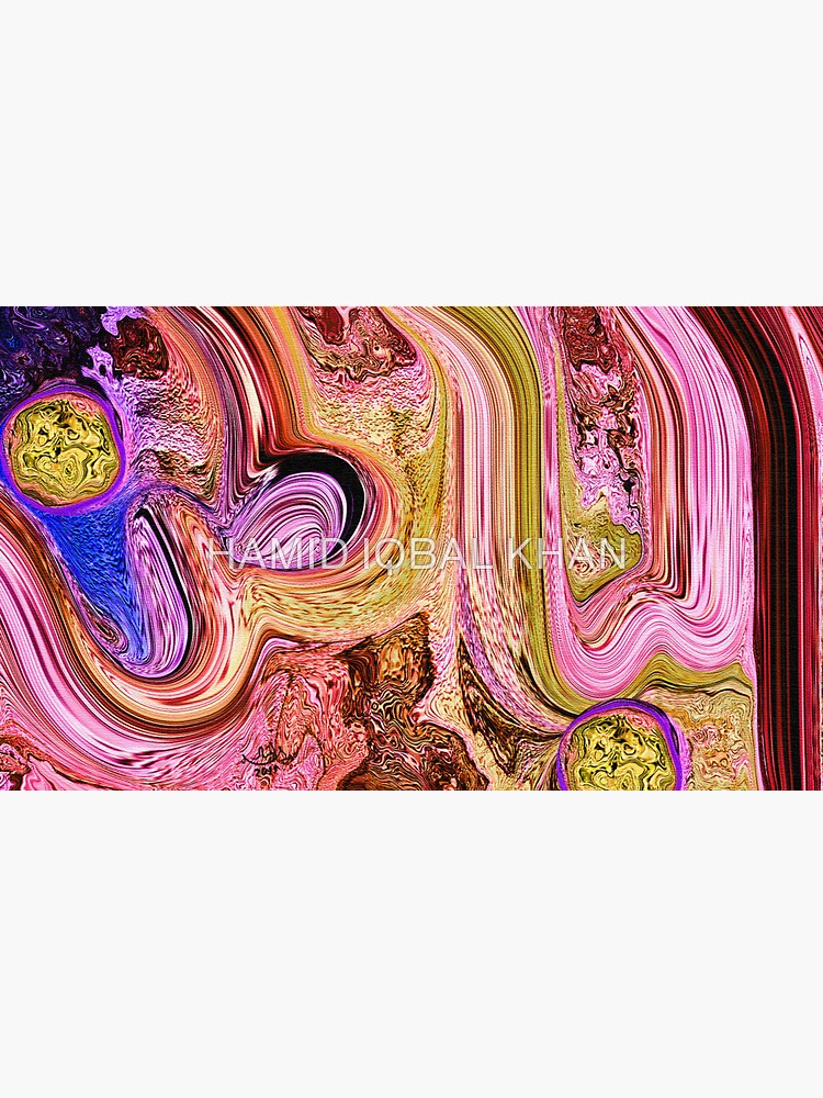 "Al Batin Allah Name modern calligraphy painting" Sticker for Sale by ...