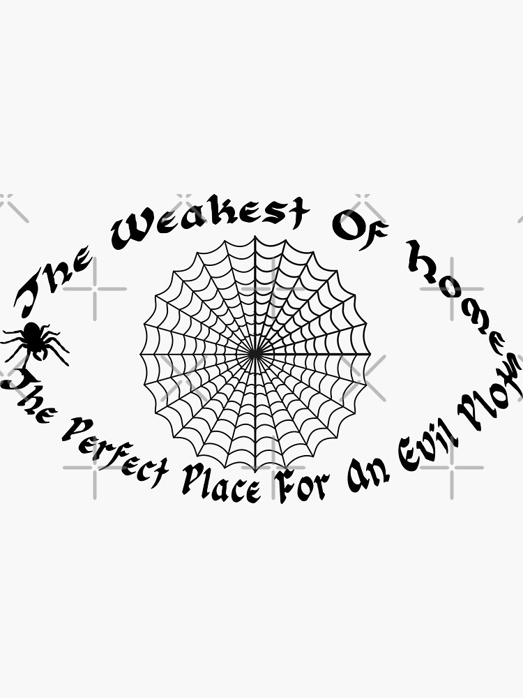 "Spider Web- The Evil Plot" Sticker for Sale by EASE2021 | Redbubble