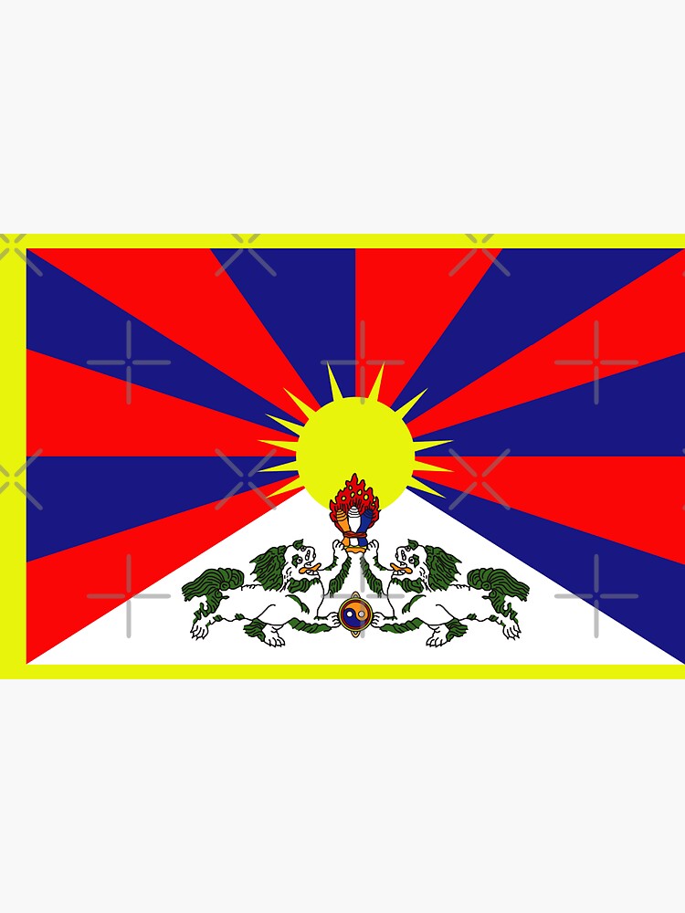 "Tibet Flag" Sticker for Sale by tsewangdorjee | Redbubble