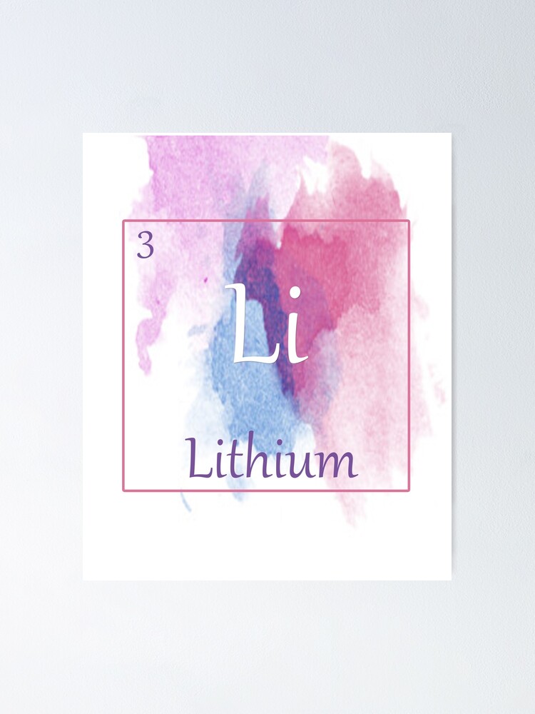"Elementals: Lithium" Poster for Sale by shauniamckenzie | Redbubble