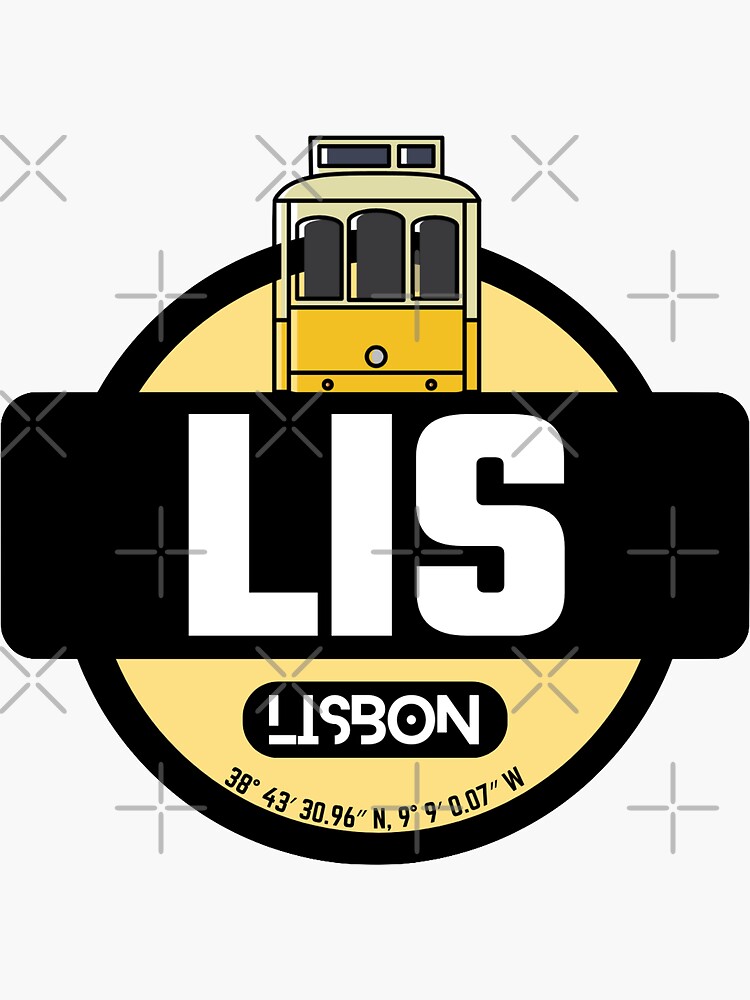 "Lisbon City Iconic Tram" Sticker for Sale by LeddsoDello | Redbubble
