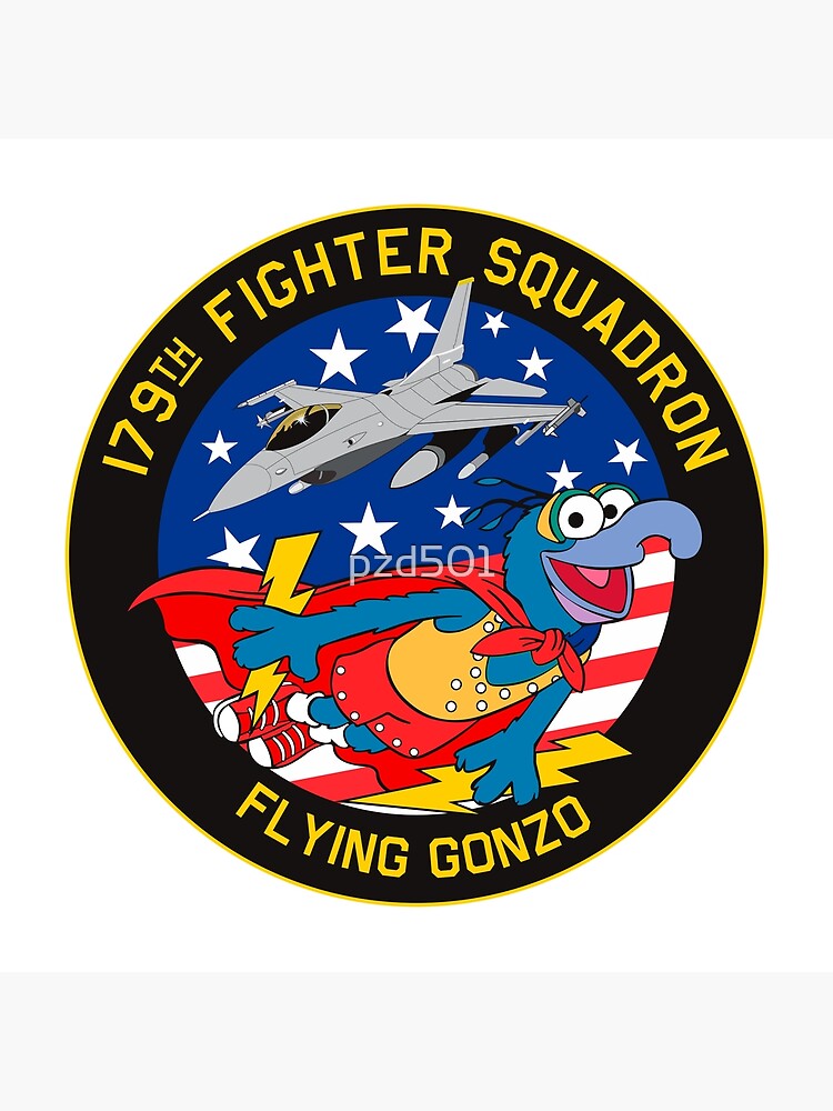 "USAF - 179th Fighter Squadron - Flying Gonzo - Personal patch Mk2 ...
