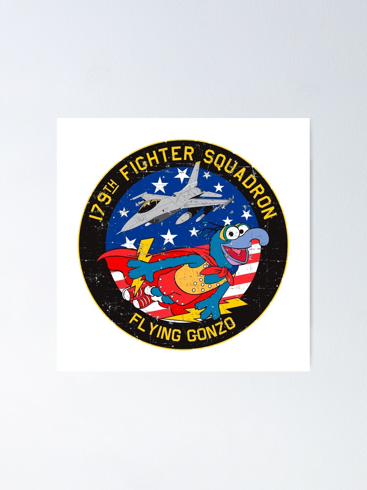 "USAF - 179th Fighter Squadron - Flying Gonzo - Personal patch Mk2 ...