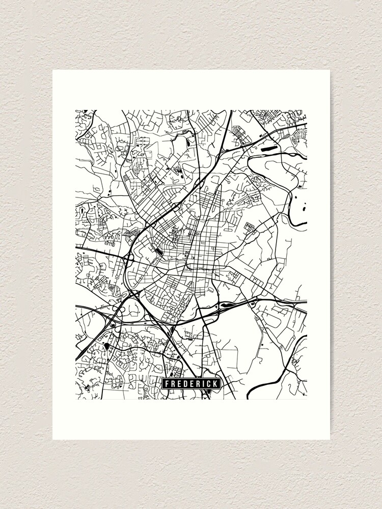 Frederick Maryland Street Map