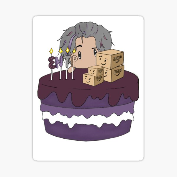 "ENTP MBTI Cake" Sticker for Sale by MBTI-Star | Redbubble