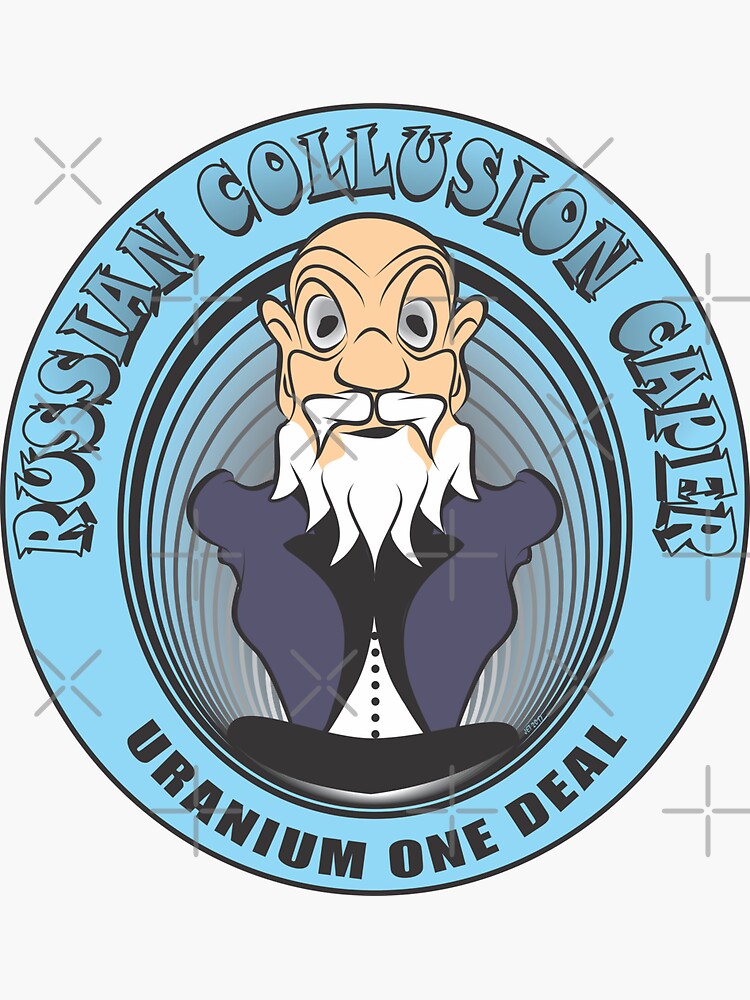 "RUSSIAN COLLUSION CAPER" Sticker by MontanaJack | Redbubble