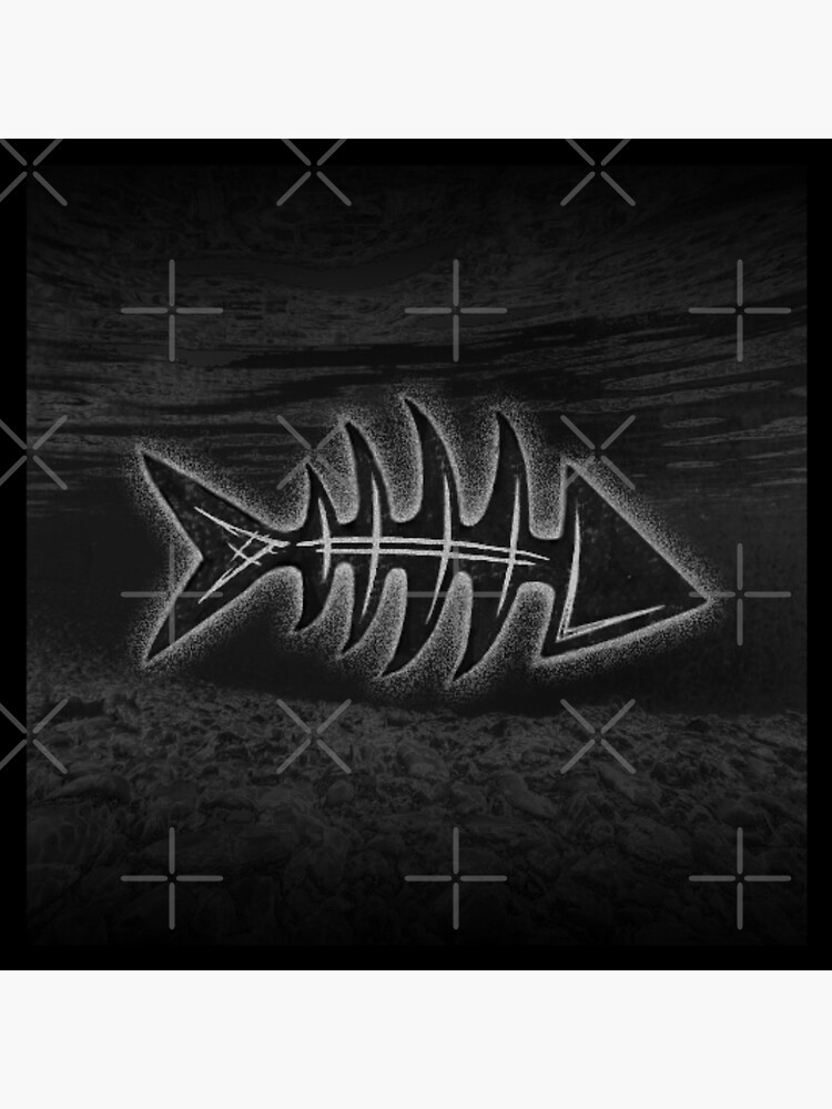 "Bone Fish Drifting Through The Murky Depths" Sticker for Sale by ...