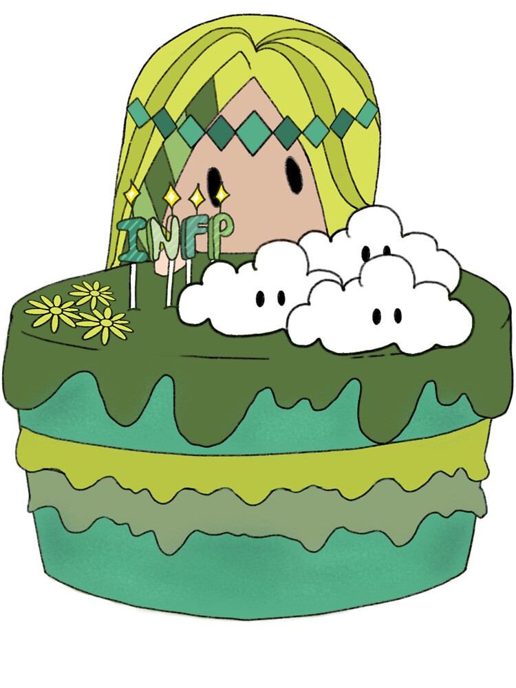 "INFP MBTI Cake" Sticker for Sale by MBTI-Star | Redbubble