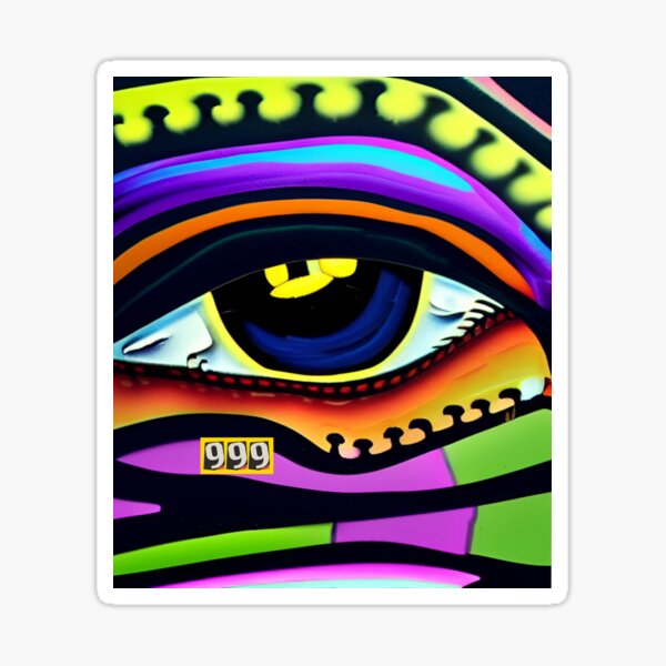 "Eye abstract art" Sticker for Sale by MindMirage999 | Redbubble