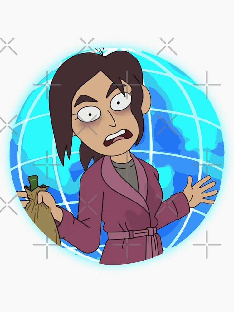 "Inside Job - Reagan Ridley (Drunk)" Sticker for Sale by Hyenas Design ...