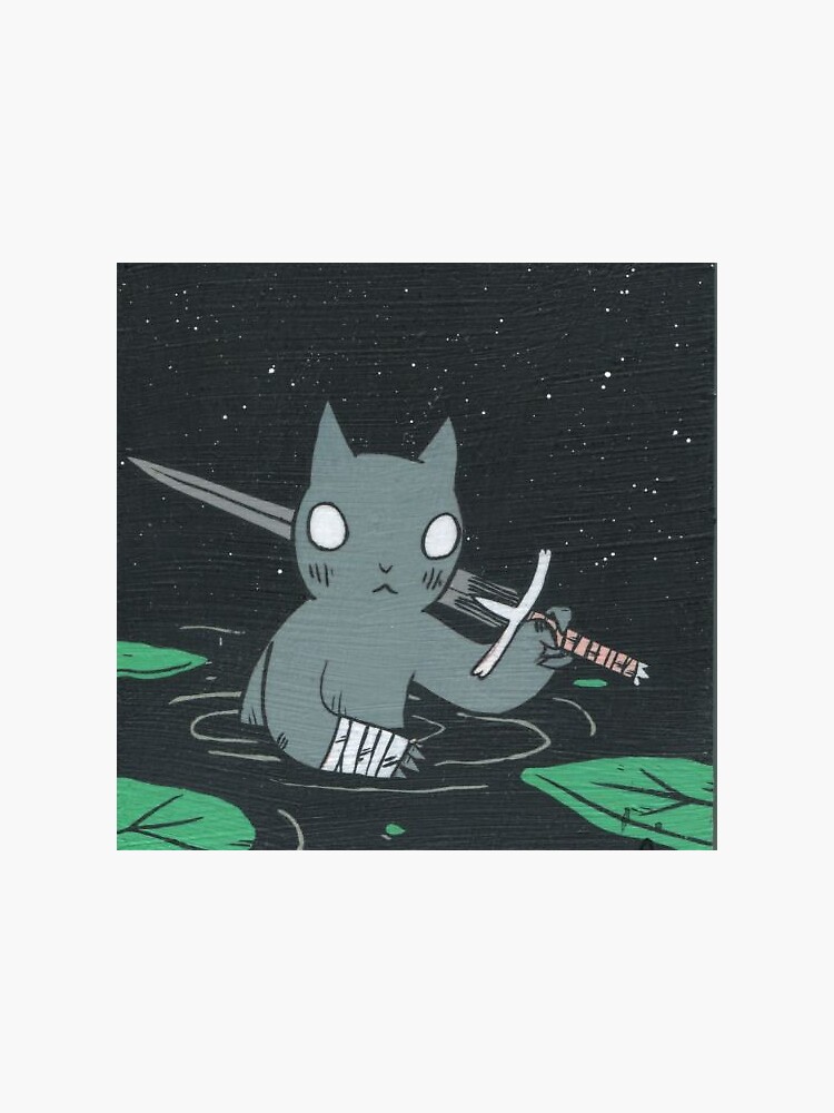 "Cat warrior wanderer" Sticker for Sale by DetectiveChase | Redbubble