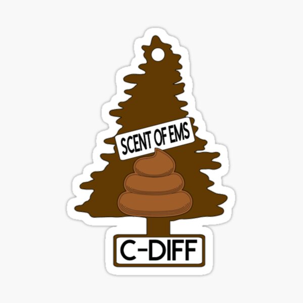 "Scent of EMS- C-Diff " Sticker for Sale by BEMLLC | Redbubble