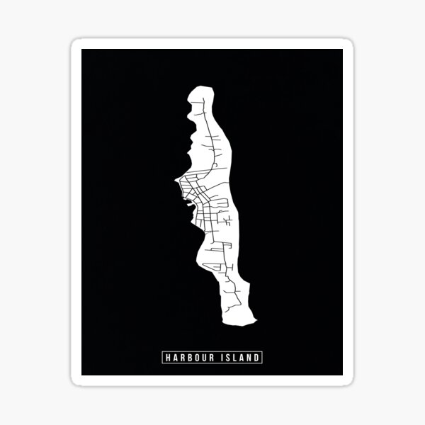 "Harbour Island, The Bahamas Street Map" Sticker for Sale by ...