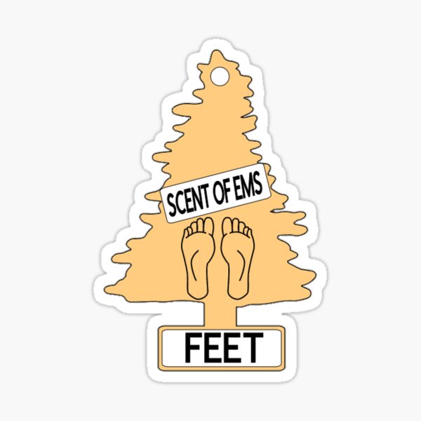 "Scent of EMS - Feet" Sticker for Sale by BEMLLC | Redbubble