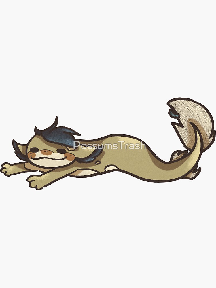 "Sleepy slug" Sticker for Sale by PossumsTrash | Redbubble