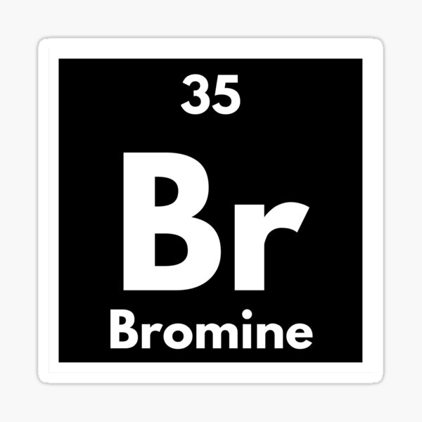 "Periodic Table element Bromine Br number 35" Sticker for Sale by ...