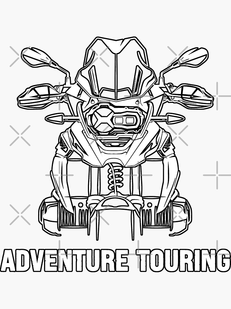 "Adventure Motorbike 1200 GS Motorcycle Rider 1250 GS Touring" Sticker ...