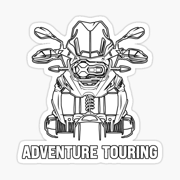 "Adventure Motorbike 1200 GS Motorcycle Rider 1250 GS Touring" Sticker ...