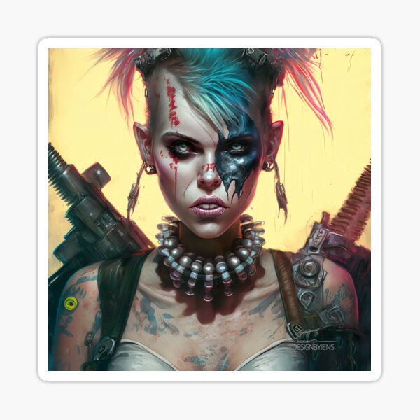 "post apocalyptic rebel" Sticker for Sale by Jenslemmens | Redbubble