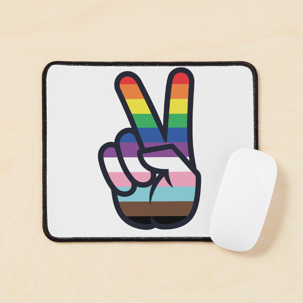 "LGBTQ+ Pride and Peace" Sticker for Sale by designalaur | Redbubble