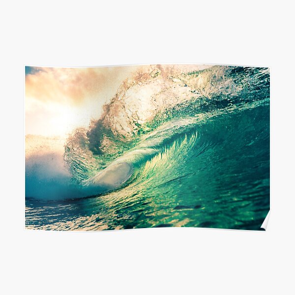 "sea waves" Poster for Sale by ARTCOOLL | Redbubble