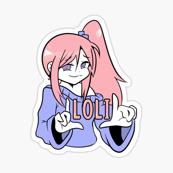 "Smug Loli - Mhmm" Sticker for Sale by KittyClick | Redbubble