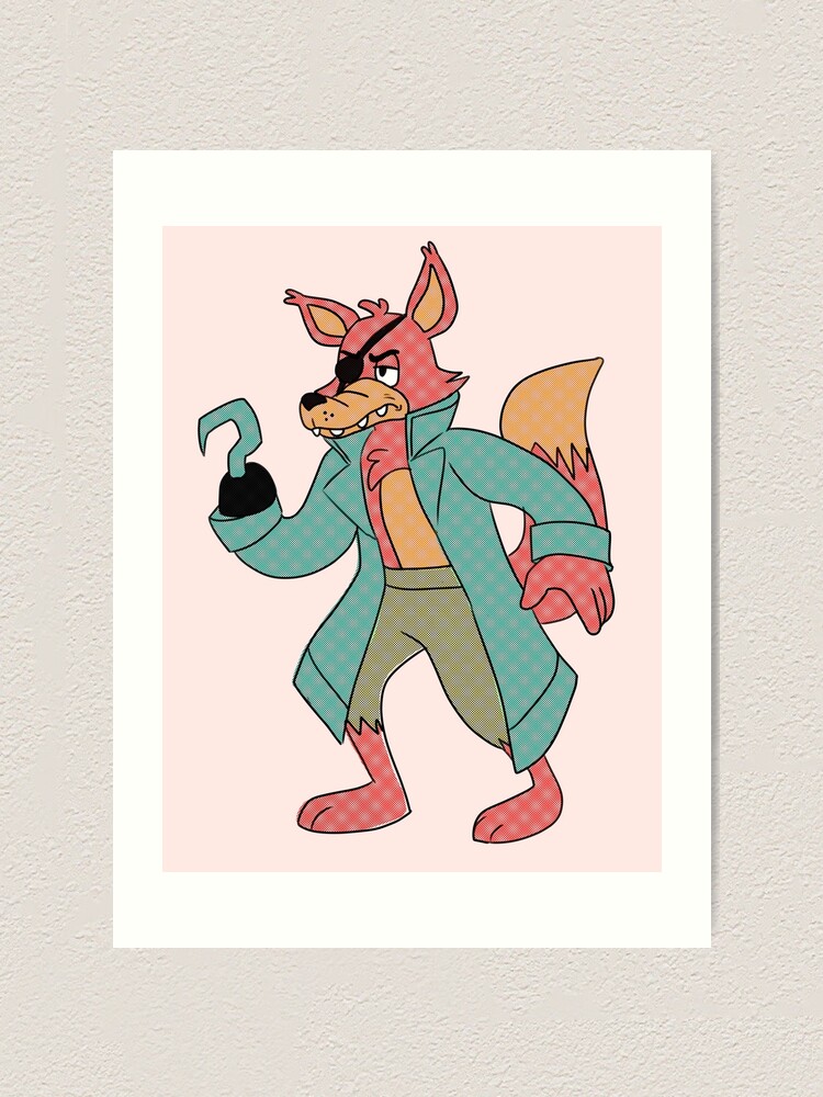 "Screentone Captain Foxy" Art Print for Sale by LydiaisTired | Redbubble