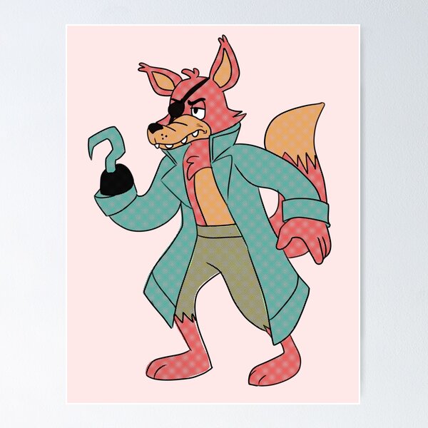 "Screentone Captain Foxy" Poster for Sale by LydiaisTired | Redbubble