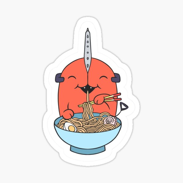 "chainsaw man pochita" Sticker for Sale by BORHIM-ART | Redbubble