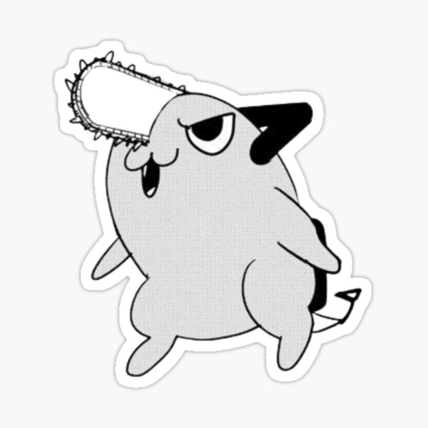 "chainsaw man pochita" Sticker for Sale by BORHIM-ART | Redbubble