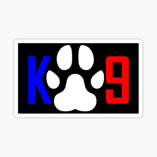 "K9" Sticker for Sale by Workingdogs | Redbubble