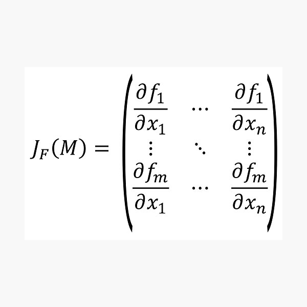 Lámina fotográfica «Matriz jacobiana, importante herramienta del ...