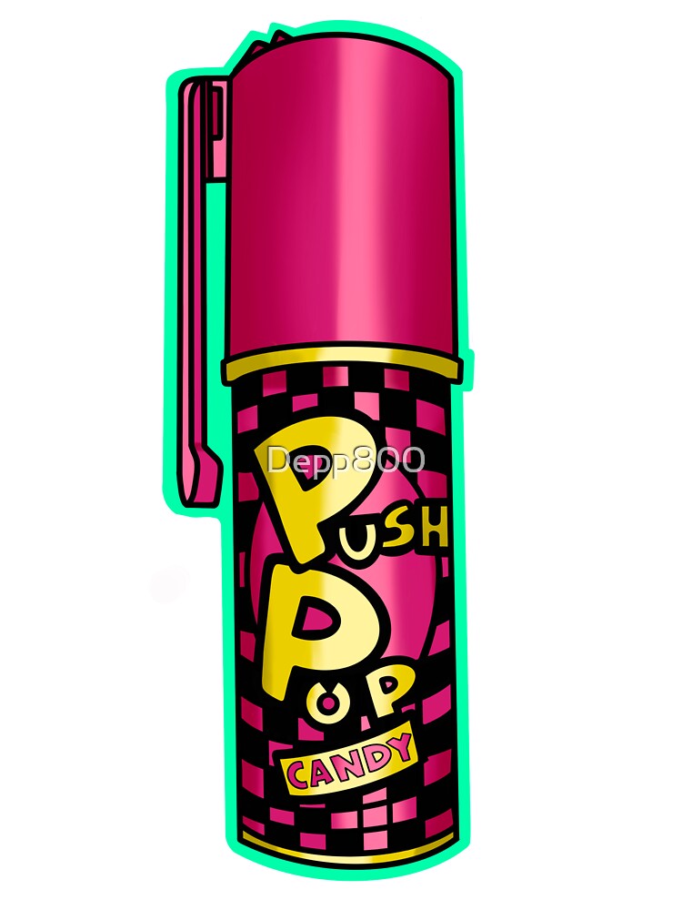 "Push pop" Sticker for Sale by Depp800 | Redbubble