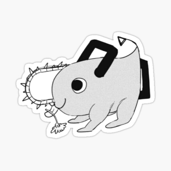 "chainsaw man pochita" Sticker for Sale by BORHIM-ART | Redbubble