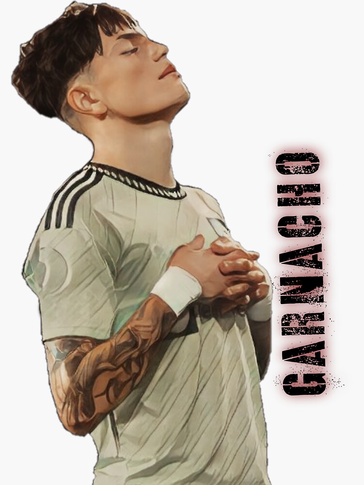 "Alejandro Garnacho" Sticker for Sale by AESTHETICMEN | Redbubble