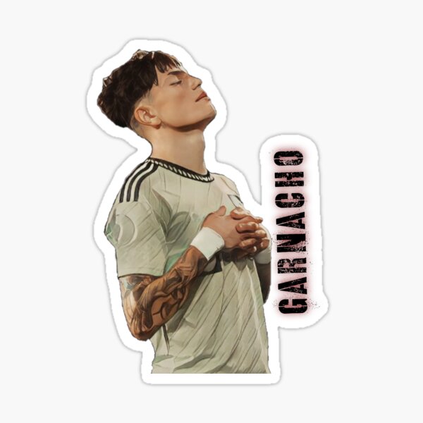 "Alejandro Garnacho" Sticker for Sale by AESTHETICMEN | Redbubble
