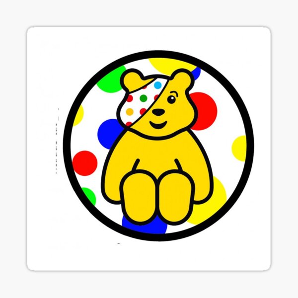 "tesco pudsey bear Sticker" Sticker for Sale by Californpride2 | Redbubble
