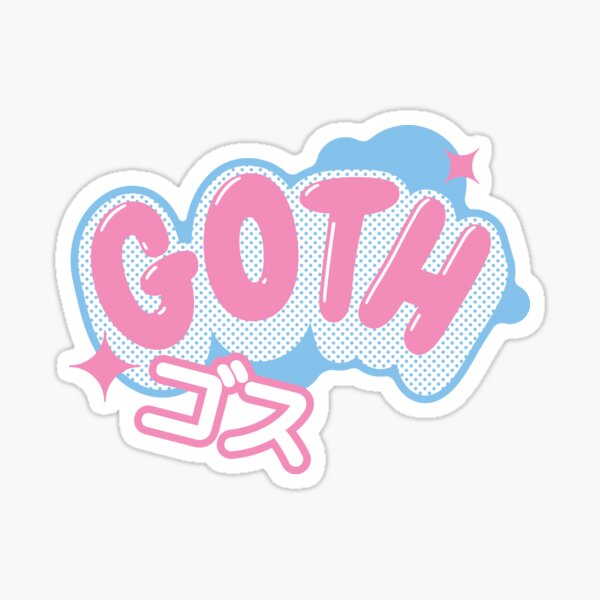 "Pastel Goth" Sticker for Sale by RKG-Design | Redbubble