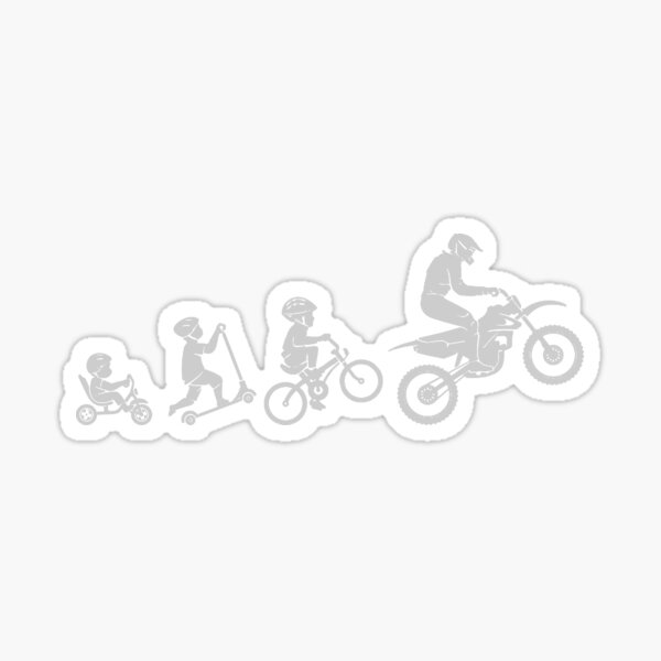 "biker evolution" Sticker for Sale by Goodthings99 | Redbubble