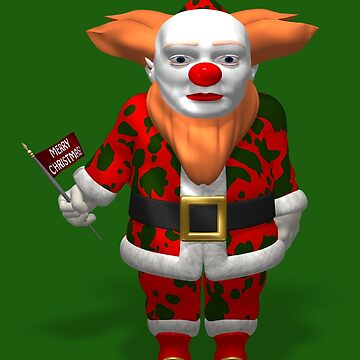 "Weird Santa Claus Clown" Greeting Card for Sale by Mythos57 | Redbubble