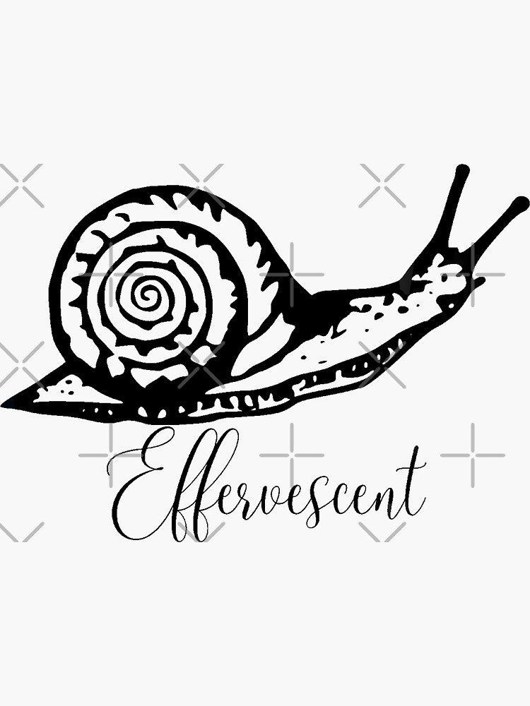 "Effervescent snail" Sticker for Sale by darkj76 | Redbubble