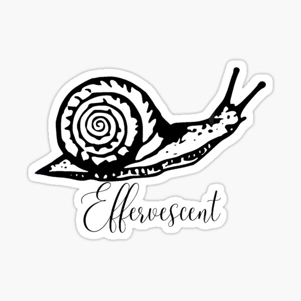 "Effervescent snail" Sticker for Sale by darkj76 | Redbubble
