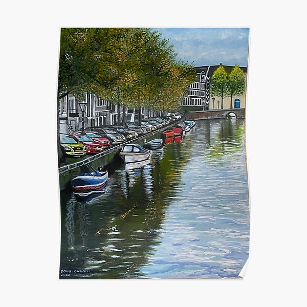"Amsterdam Canal" Poster for Sale by HMSResolute | Redbubble