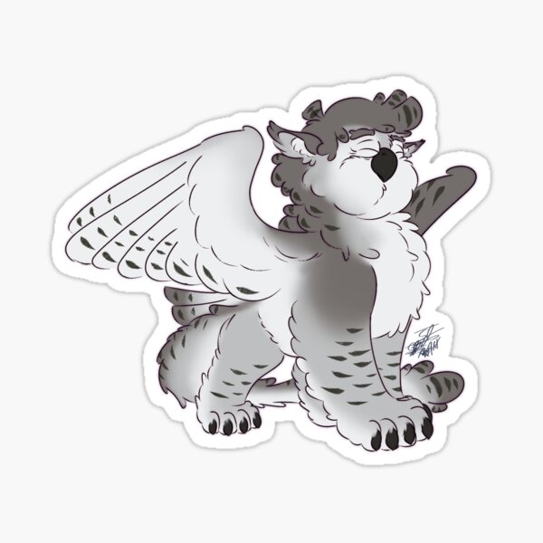 "old griffin" Sticker for Sale by Elisheva67 | Redbubble