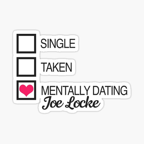 "Mentally dating Joe Locke Heart" Sticker for Sale by ManoTV | Redbubble