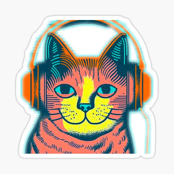"Cats " Sticker for Sale by pypelcoco | Redbubble